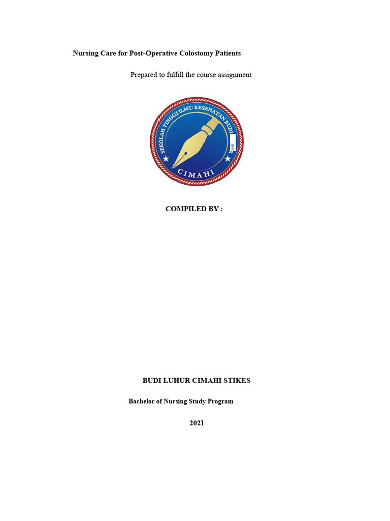 Nursing Care for Colostomy Patients | PDF | Large Intestine | Anxiety