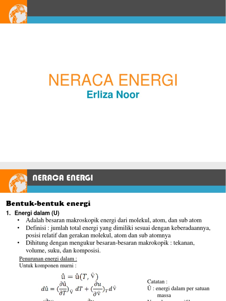 Konsep Dasar Neraca Energi | PDF