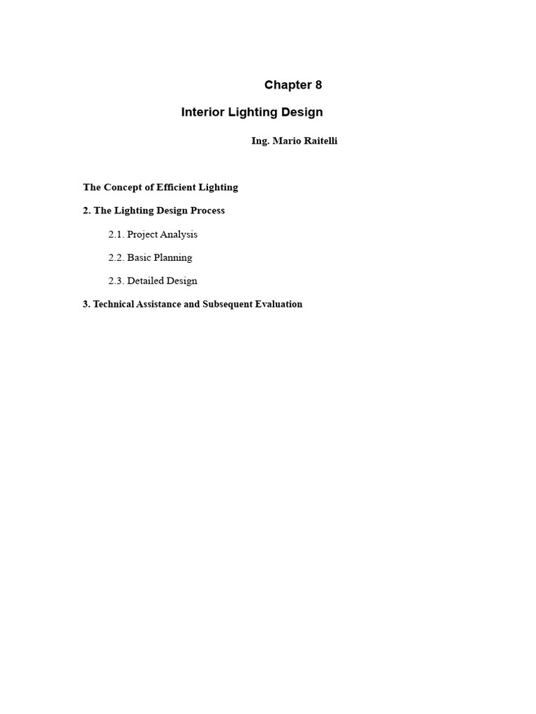 Efficient Interior Lighting Design Guide | PDF | Lighting | Design