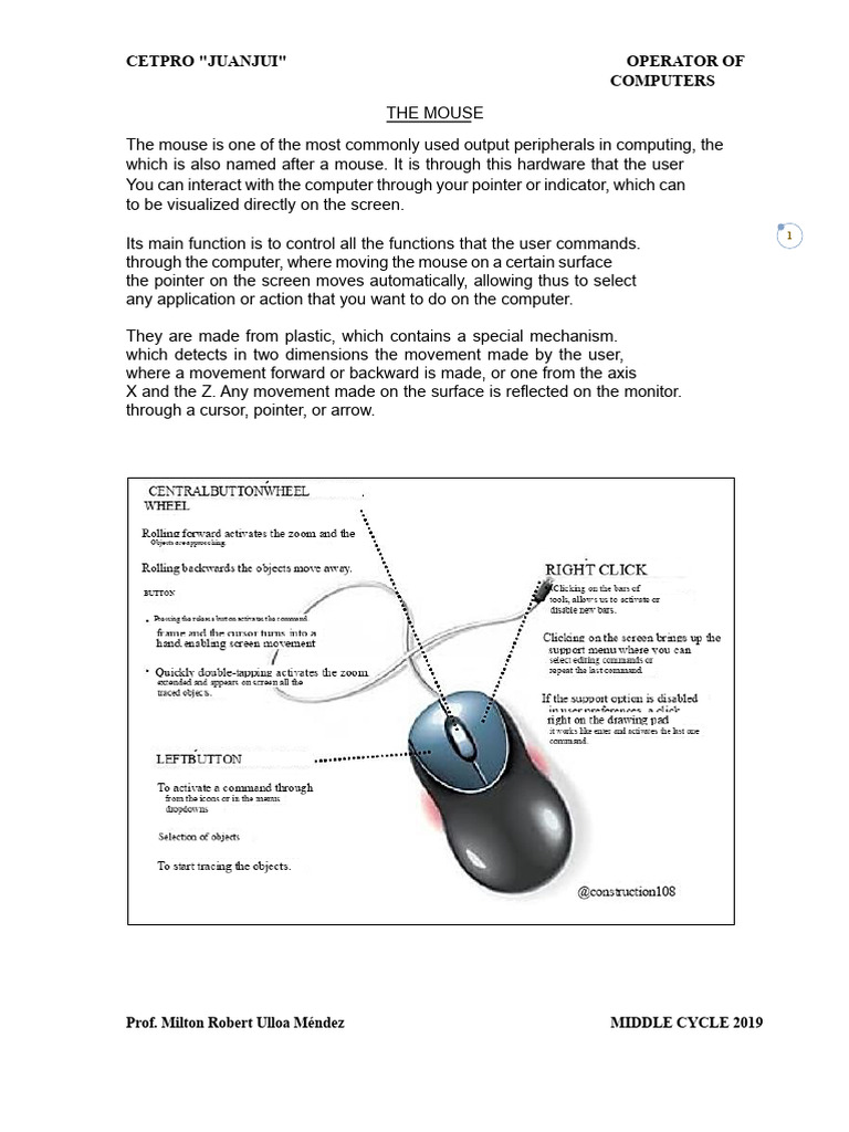 Mouse and Keyboard | PDF | Computer Keyboard | Cursor (User Interface)