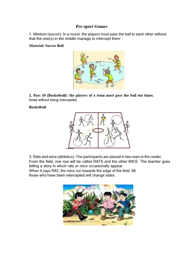 Engaging Pre-Sport and Recreational Games | PDF | Word Search
