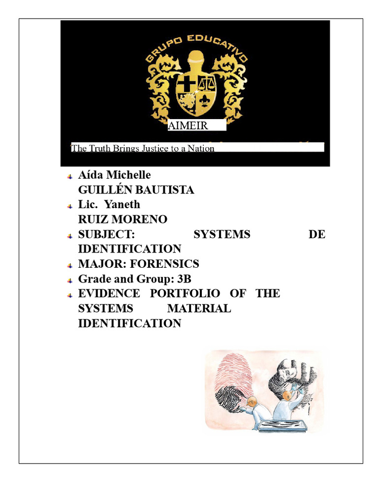 Forensic Identification Systems Overview | PDF | Fingerprint | Steel