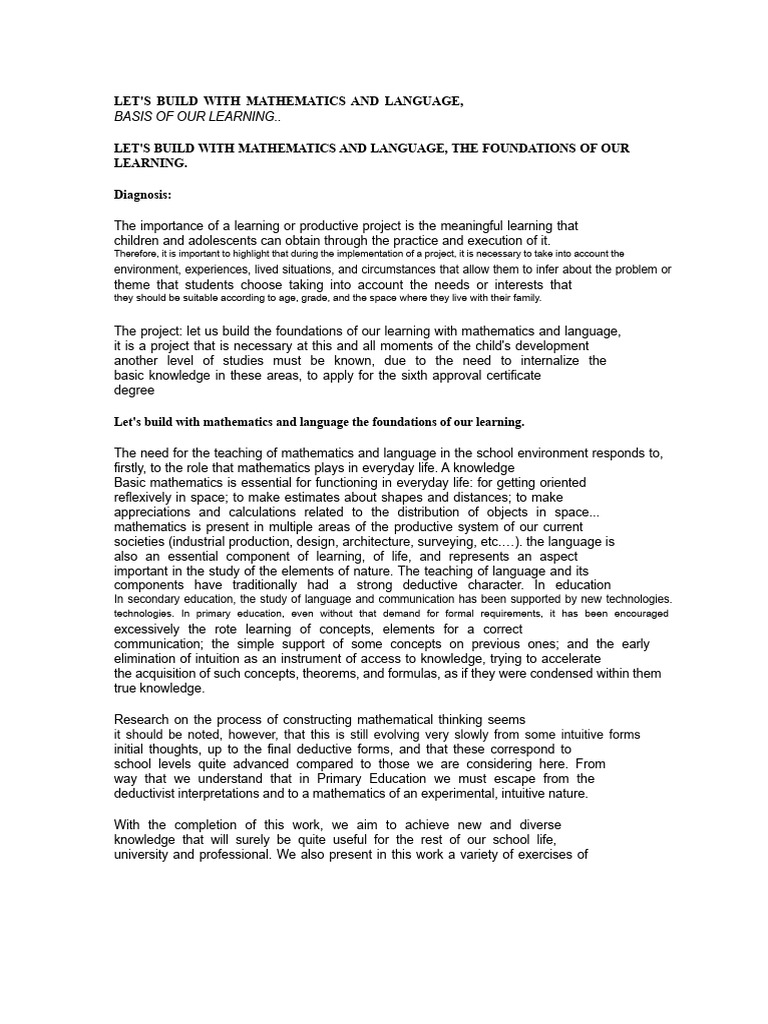 Project Name | PDF | Learning | Knowledge