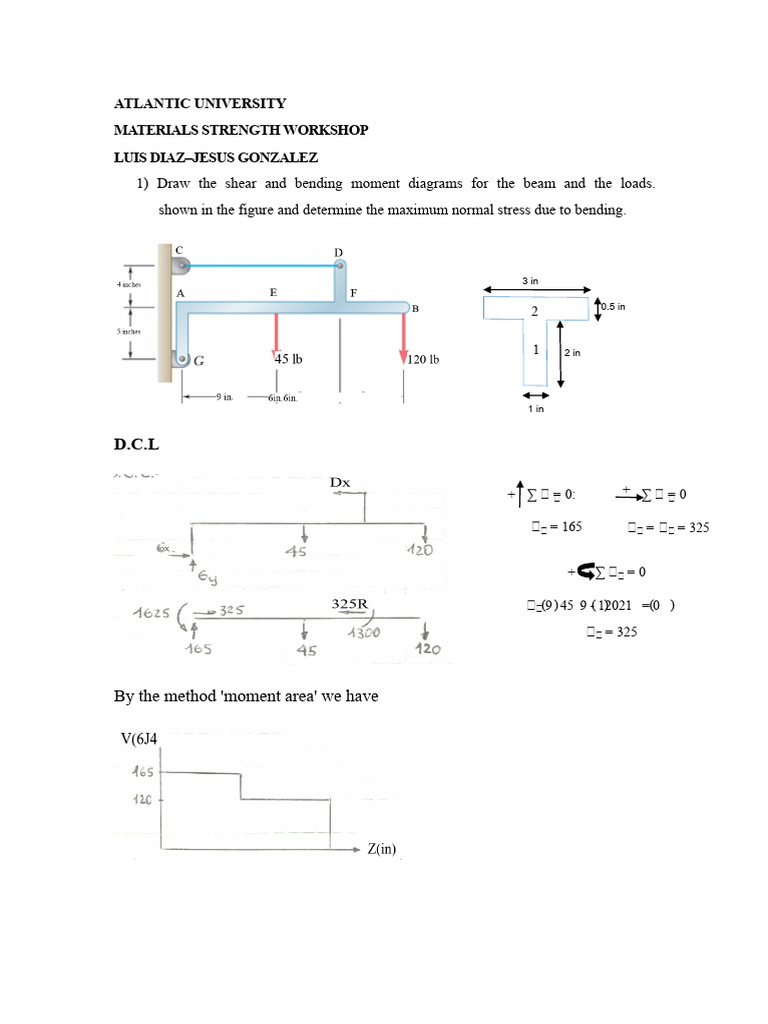 Materials Resistance Workshop | PDF | Bending | Beam (Structure)