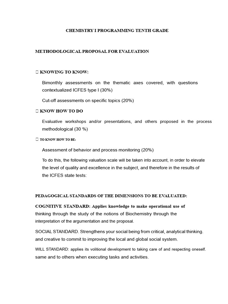 Chemistry Curriculum For Grades 10 and 11 | PDF | Gases | Stoichiometry