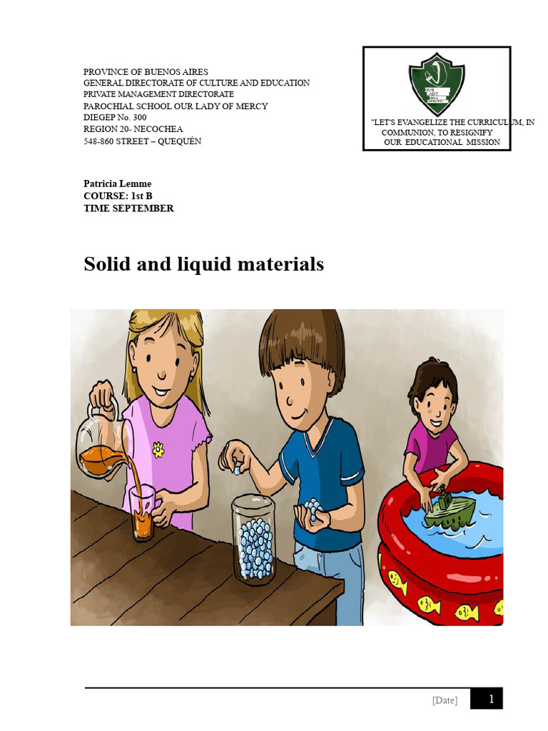Liquid and Solid Materials 1rob | PDF | Gases | Liquids