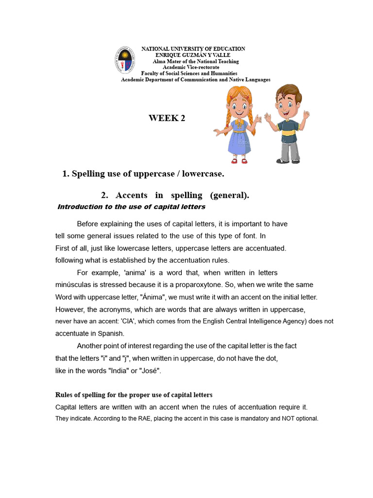 Use of Capital Letters | PDF | Stress (Linguistics) | Vowel