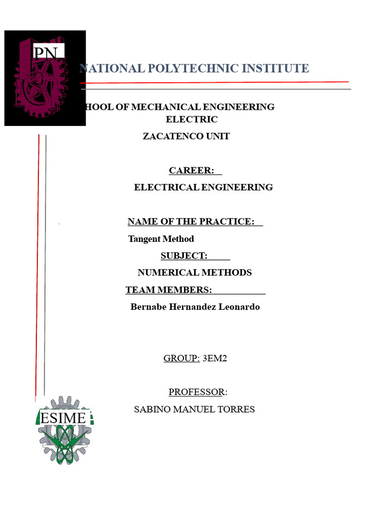 Tangent Method | PDF | Mathematical Relations | Mathematical Analysis