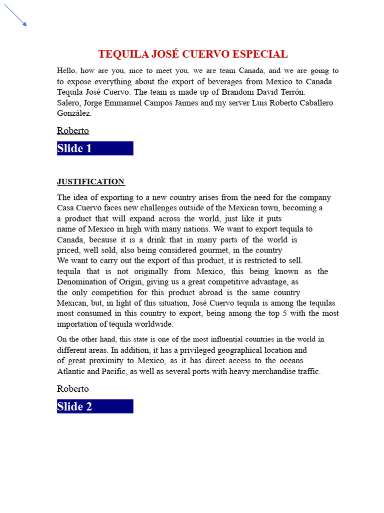 Script Tequila José Cuervo Especial | PDF | Alcoholic Beverages
