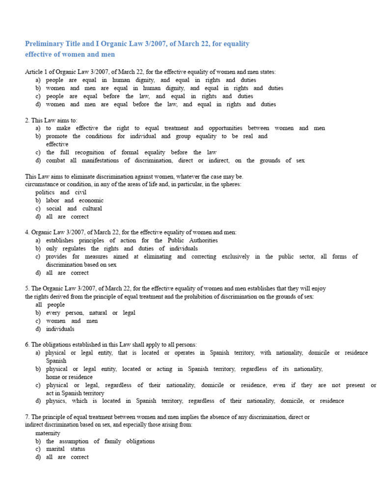 Theme Equality 5 TEST Together PDF | PDF | Equal Opportunity ...