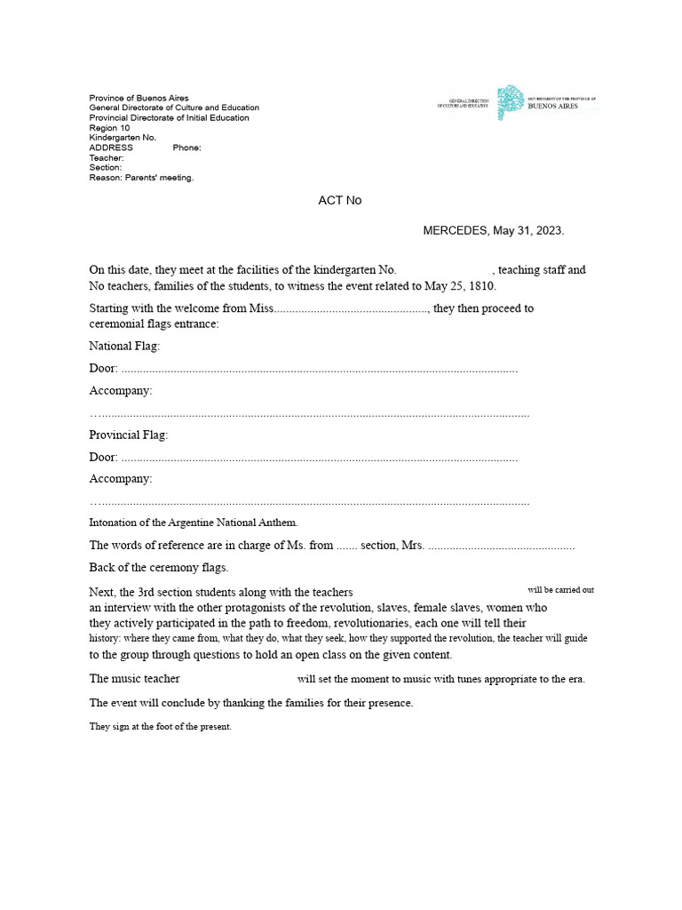 Model Minutes of Commemorative Acts | PDF