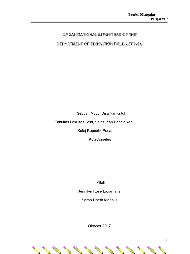 Modul Struktur Organisasi | PDF