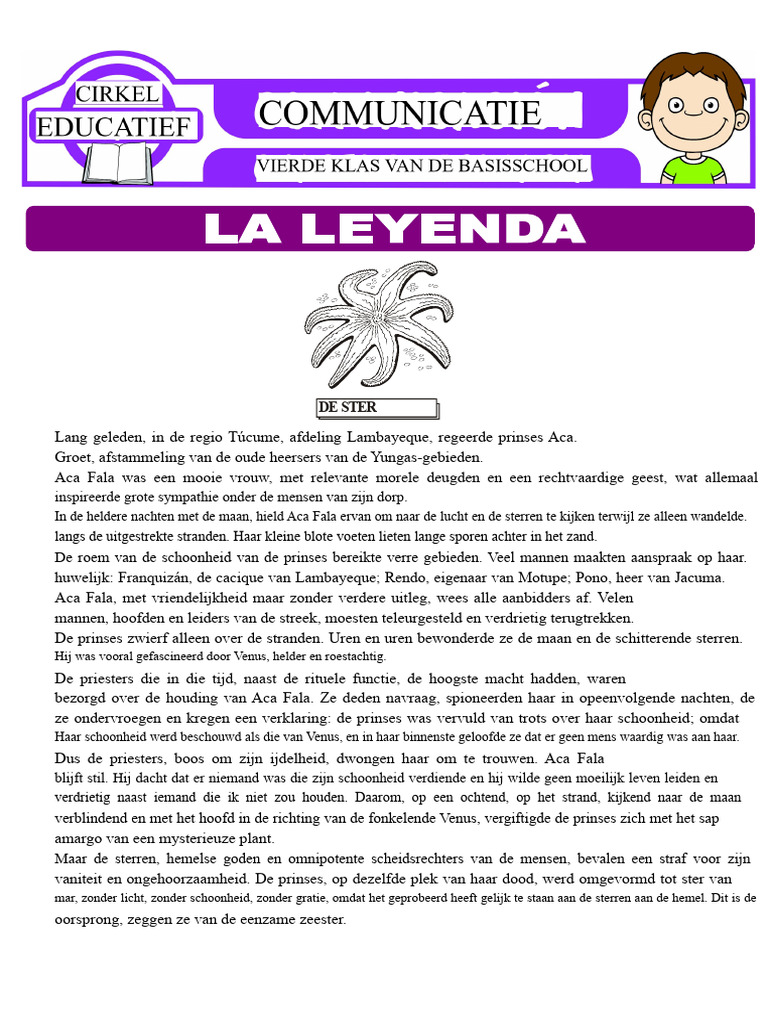 De Legende Voor Vierde Klas | PDF