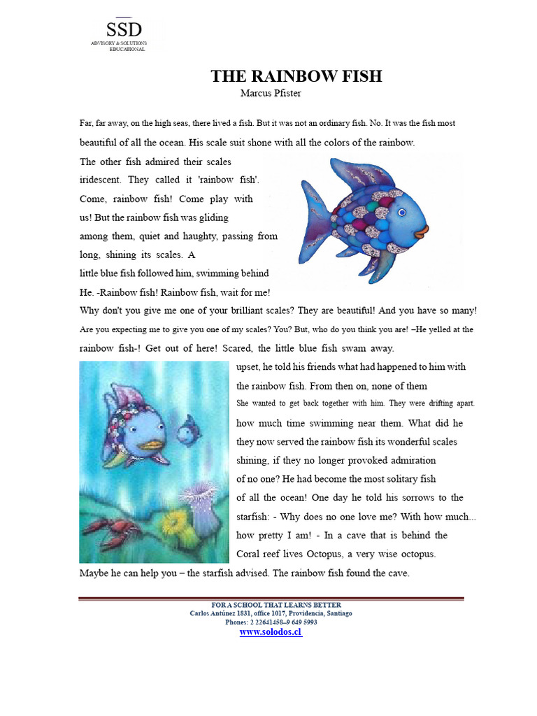 The Rainbow Fish: A Tale of Sharing | PDF