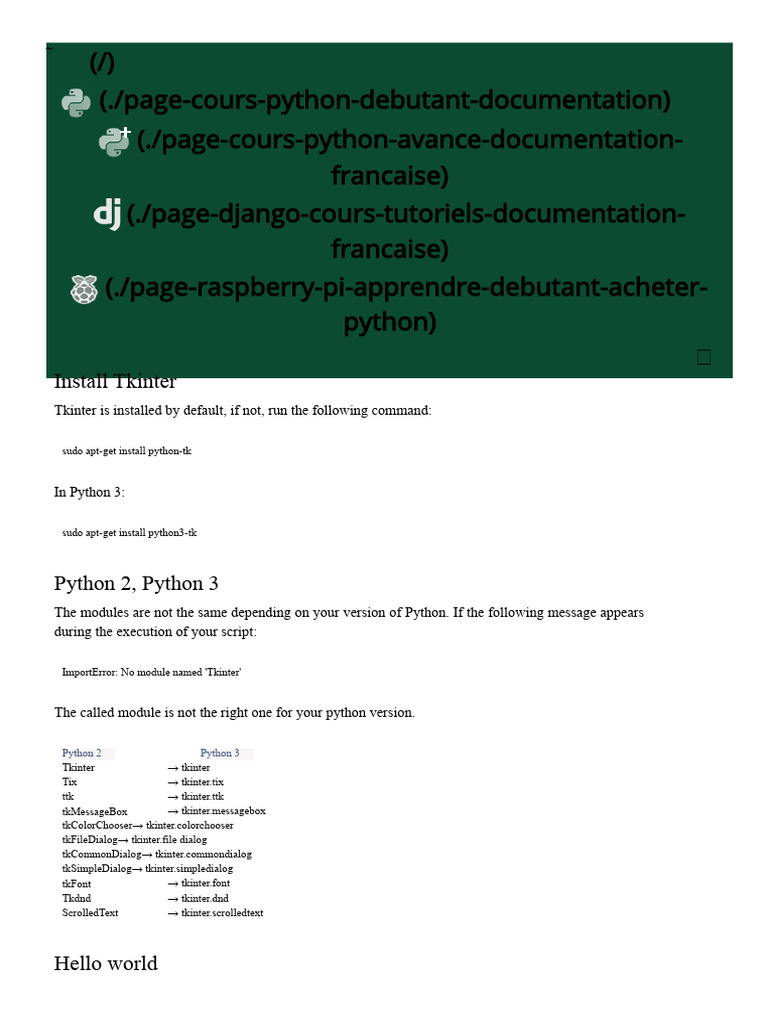 Tkinter Python Graphical User Interface | PDF | Python (Programming Language) | Cursor (User ...