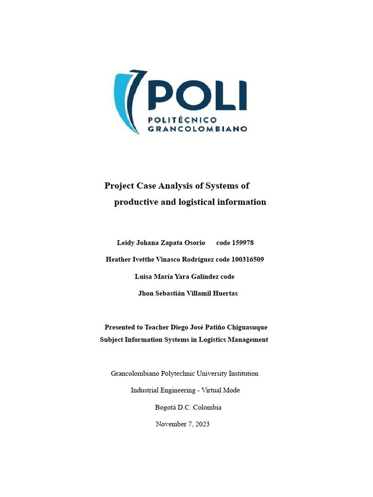 Delivery 1 and 2 Information Systems in Logistics Management | PDF | Customer Relationship ...