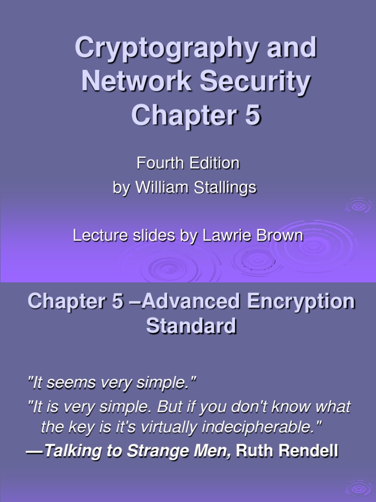 Cryptography and Network Security: Fourth Edition by William Stallings | PDF