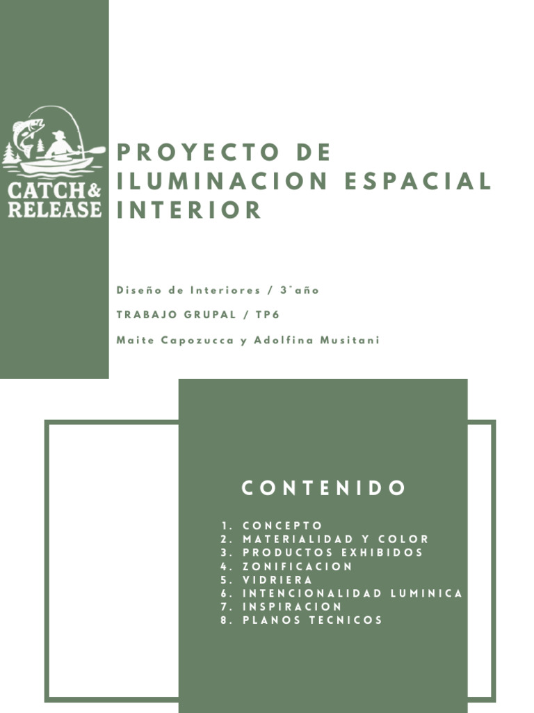 TP 6 Iluminacion. Marca Catch & Release PDF | PDF | Kayac | Encendiendo