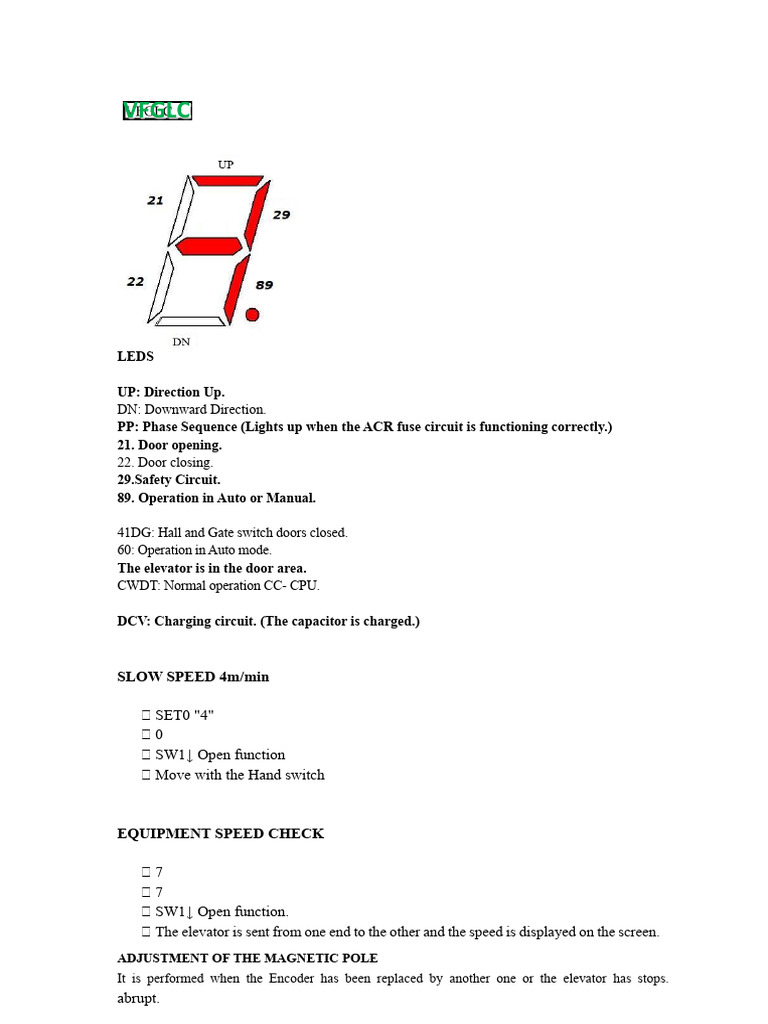 Mitsubishi 7 Segment | PDF | Elevator | Electrical Engineering