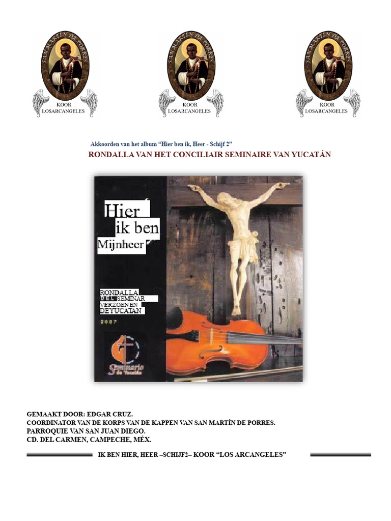 Akkoorden Van Rondalla - Hier Ben Ik Heer, Schijf 2 | PDF