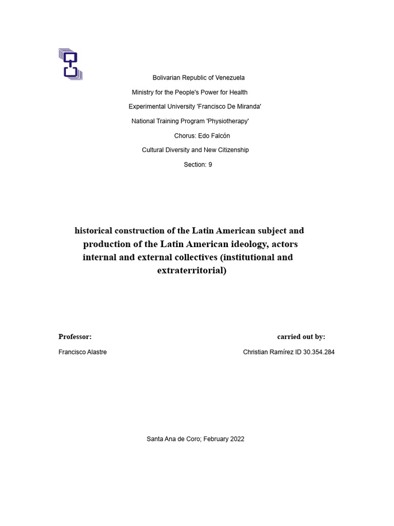 Latin American Identity and Ideology | PDF | Latin America | The United ...
