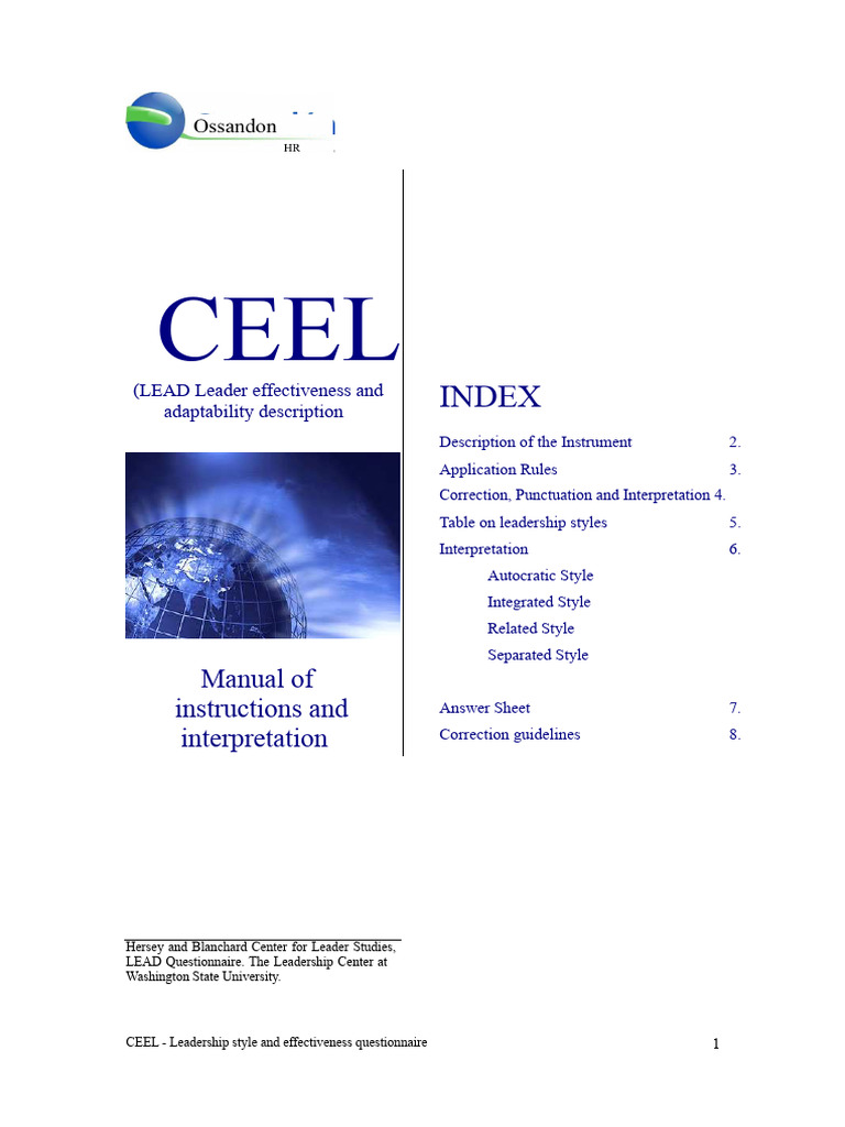 CEEL - Manual | PDF | Leadership | Social Psychology