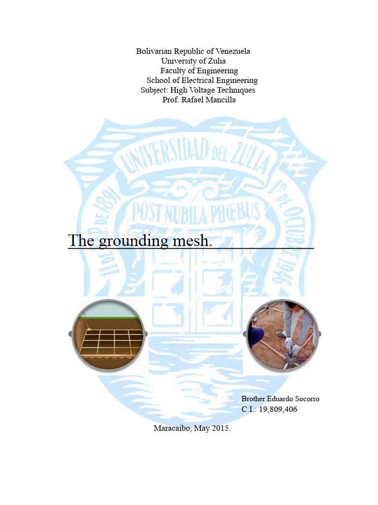 Calculation of Grounding Mesh | PDF | Electrical Engineering | Electricity