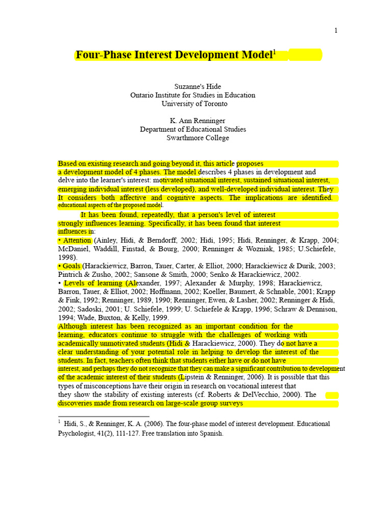 Model Development 4 Phases With Changes | PDF | Affect (Psychology ...