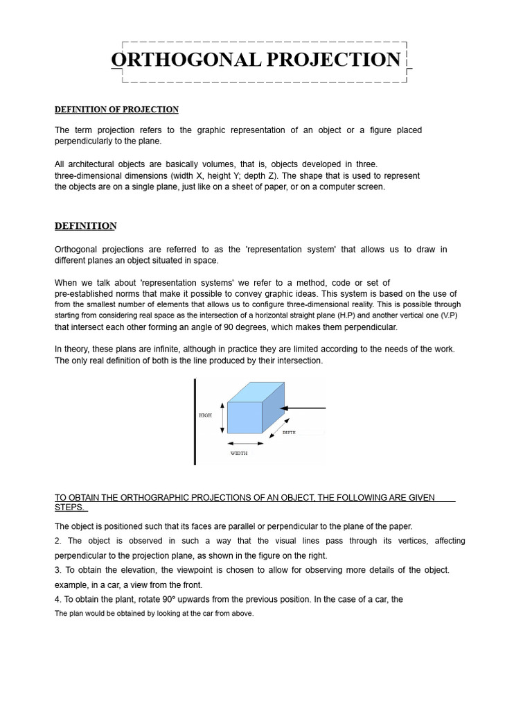 Orthogonal Projection | PDF | Euclidean Geometry | Classical Geometry