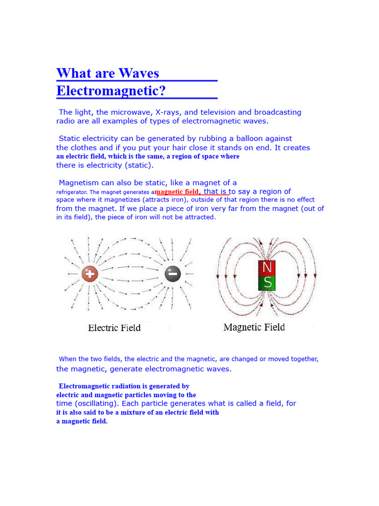 Understanding Electromagnetic Waves | PDF | Waves | Electromagnetic ...