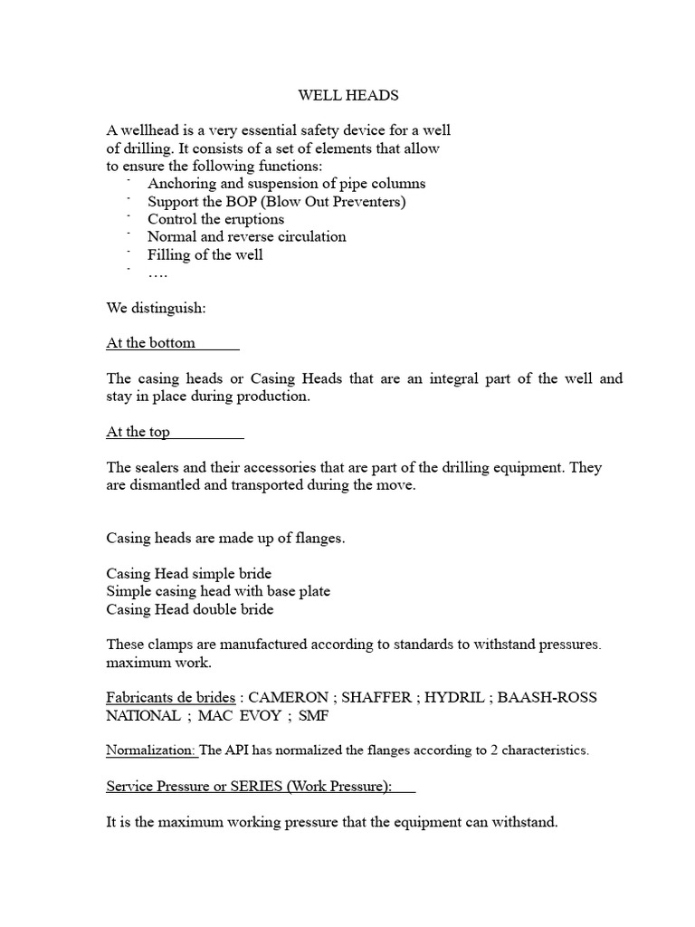 Wellhead Components and Functions Explained | PDF | Pump | Valve