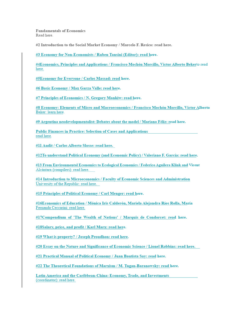 Comprehensive Economics Resource Guide | PDF | Economics | Marxism