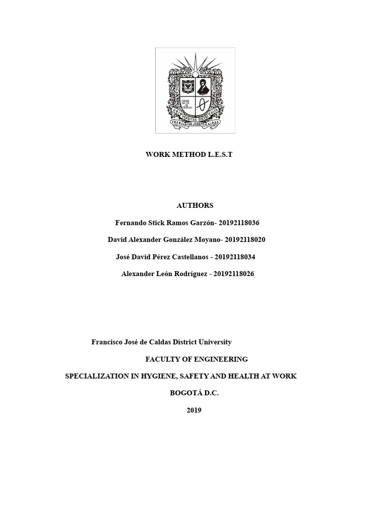 Lest Method | PDF | Occupational Safety And Health | Noise