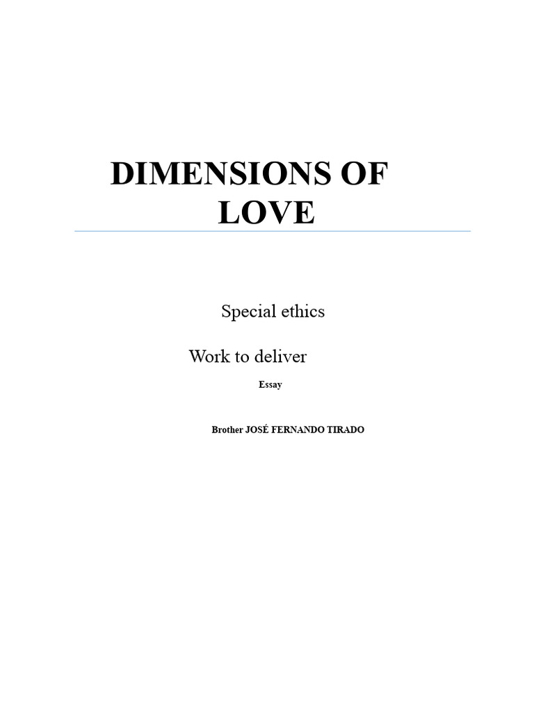 Three Dimensions of Love | PDF | Love | Spirituality