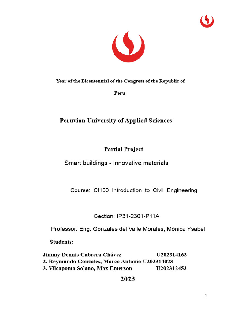 Smart Buildings and Innovative Materials-p11a-Group4 | PDF | Building ...