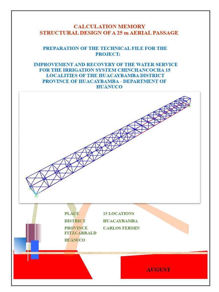 MEMORY DESC. DESIGN STRATEGY AERIAL PASS - 25 M | PDF | Structural ...