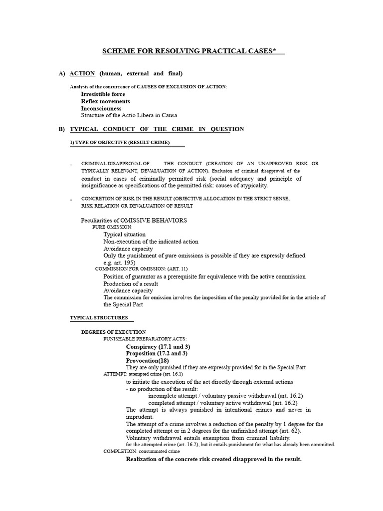 Schema For Resolving Practical Cases-21-22 | PDF | Crimes | Crime ...