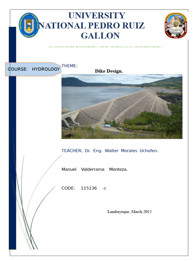 Storage Volume in Dike | PDF | Dam | Levee