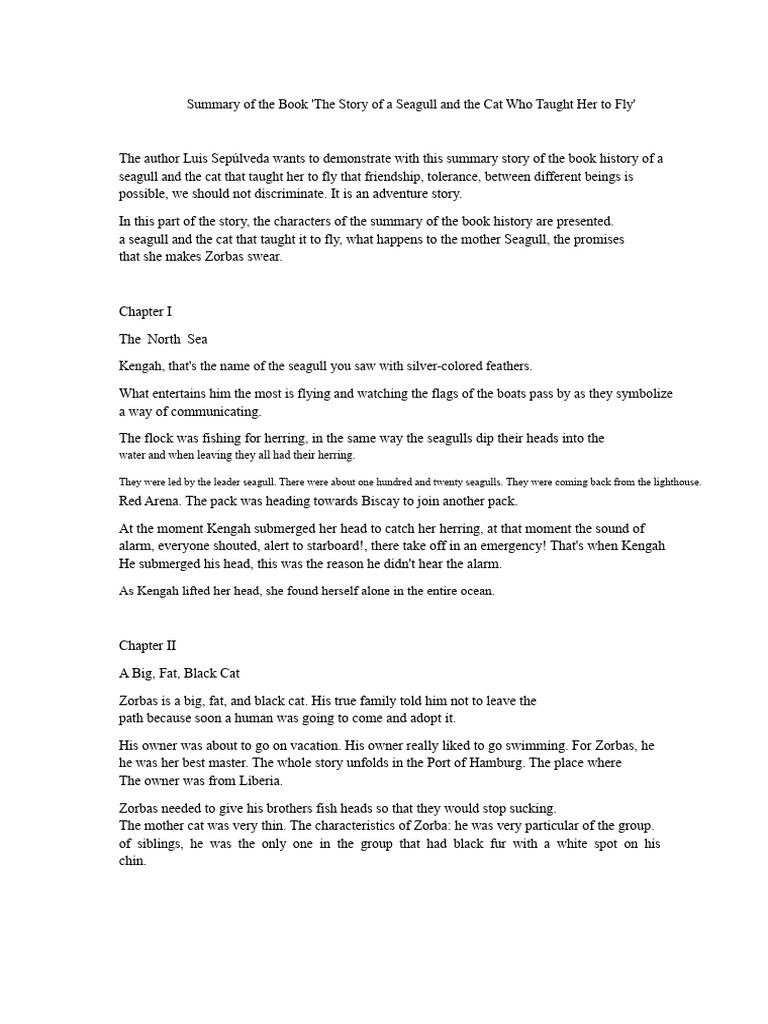 Seagull's Flight: A Tale of Friendship | PDF | Cats | Zoology