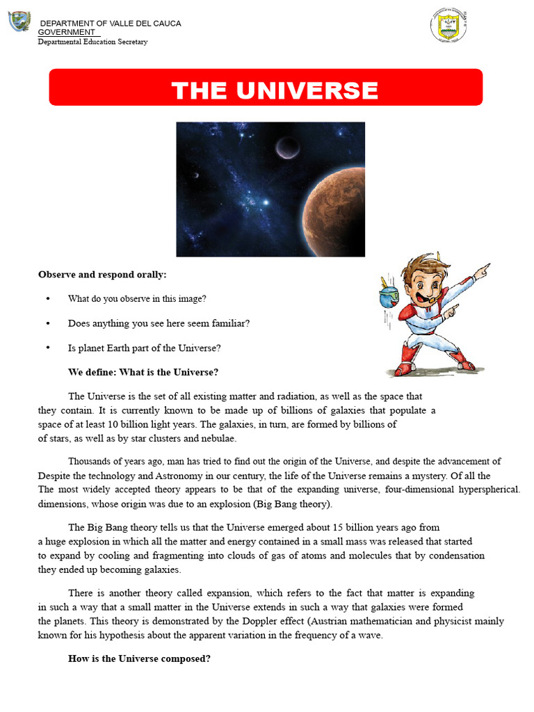 The Universe For Sixth Grade of Primary School | PDF | Galaxy | Universe