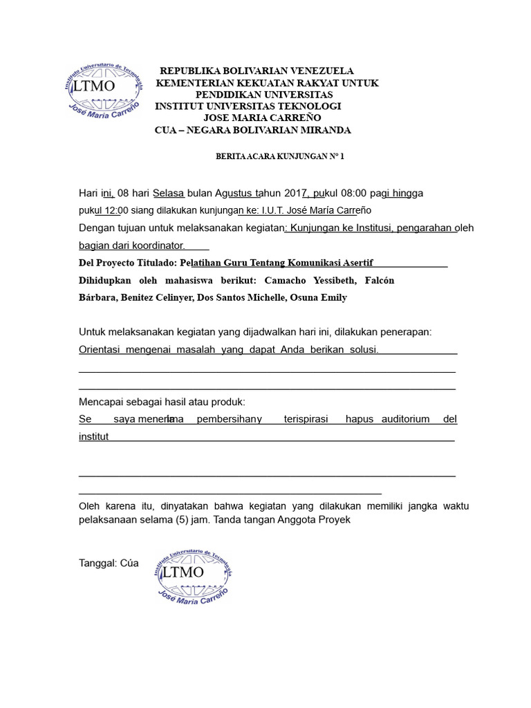 Kunjungan Proyek Pelatihan Guru 2017 | PDF