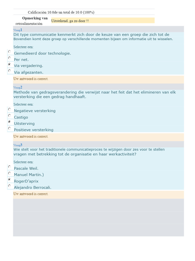 Examen Organisatiegedrag Administratie Week 1 | PDF