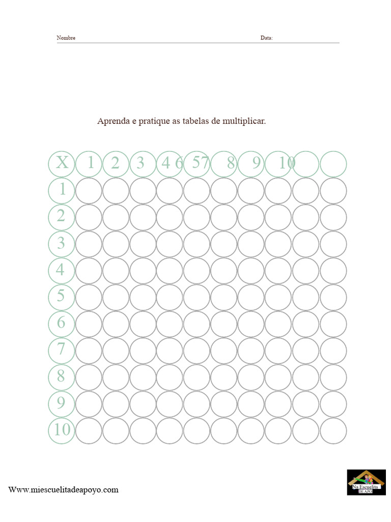 Pratique Tabelas de Multiplicação | PDF