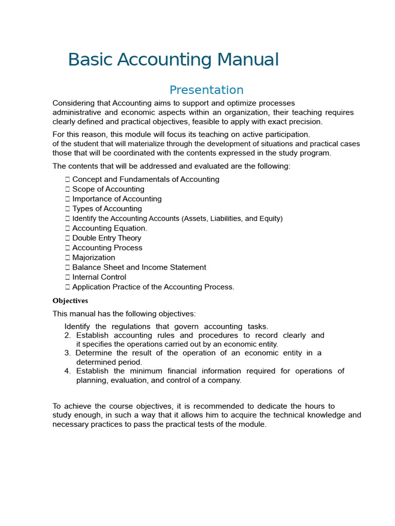 Accounting Manual Part 1 | PDF | Debits And Credits | Business