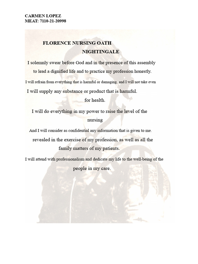Nightingale Pledge | PDF