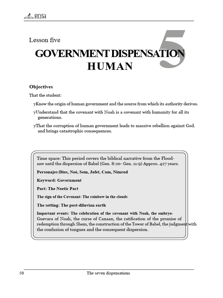 Human Government in the Noetic Covenant | PDF | Book Of Genesis | Noah