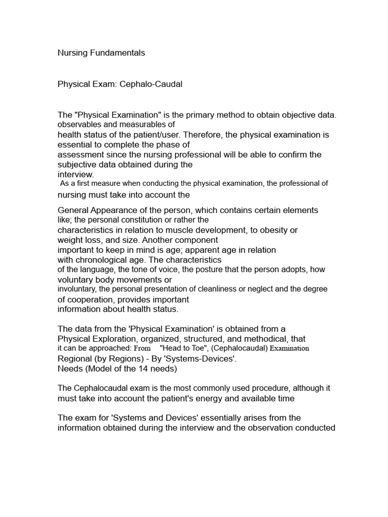 Physical Assessment Techniques in Nursing | PDF | Physical Examination ...