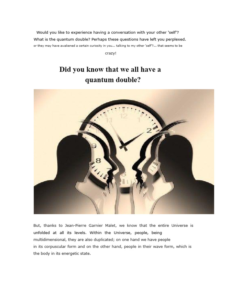 Quantum Double | PDF | Light | Rapid Eye Movement Sleep