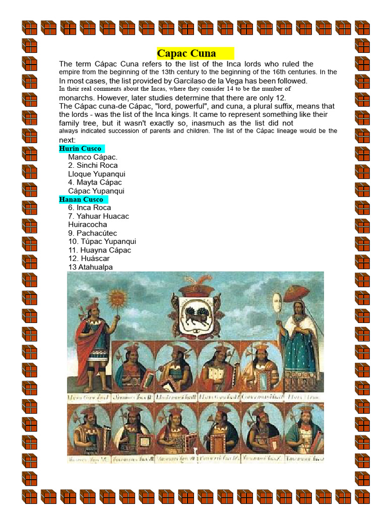 Inca Kings and Aztec Deities Overview | PDF | Inca Empire