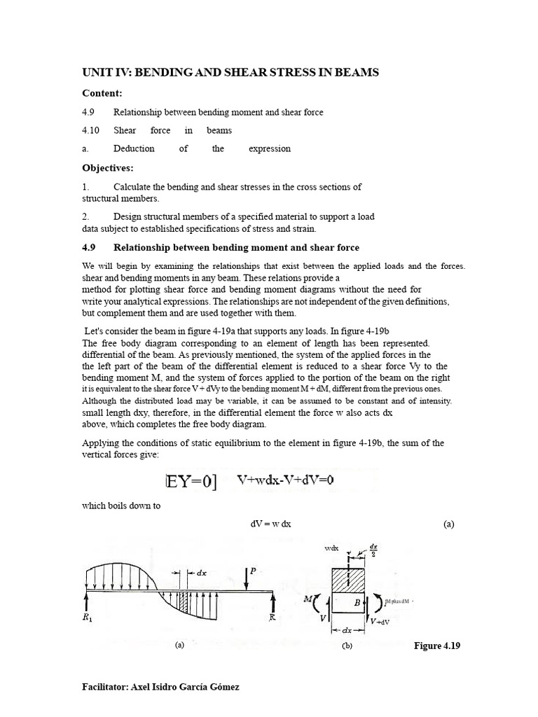 Bending and Shear | PDF | Bending | Beam (Structure)